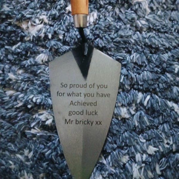 Golden Trowel , Customised Bricklayers Trowel - Etsy