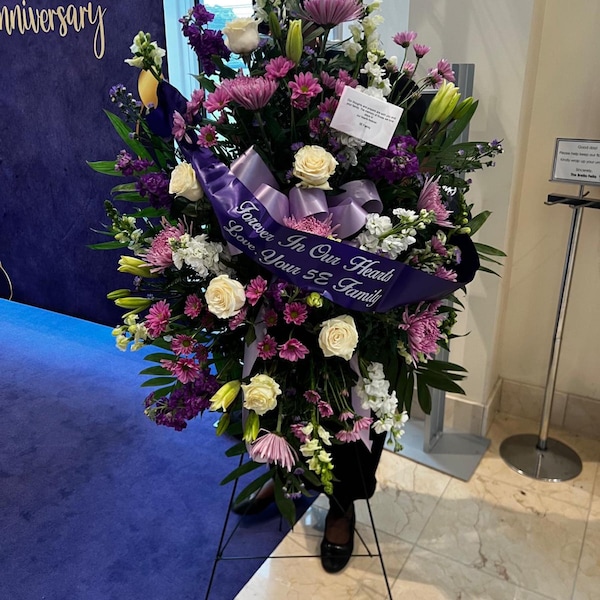 Funeral, Memorial Ribbon, Custom Printed W/your Message, Floral ...