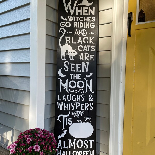 Halloween Tall Sign SVG - Halloween Svg, Front Porch Sign Halloween ...