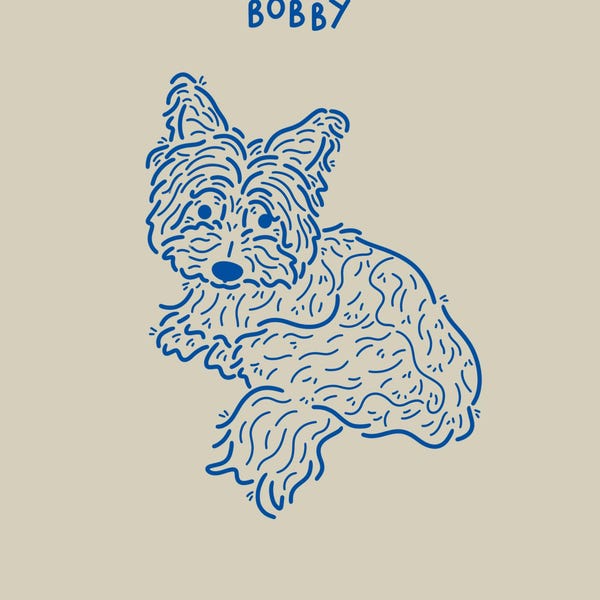 Custom Dog Portrait, Badly Drawn Dog, Pet Portrait, Pet Commission ...