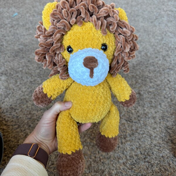 Linus the Lion - Low Sew Crochet Pattern / Amigurumi PDF File - Etsy