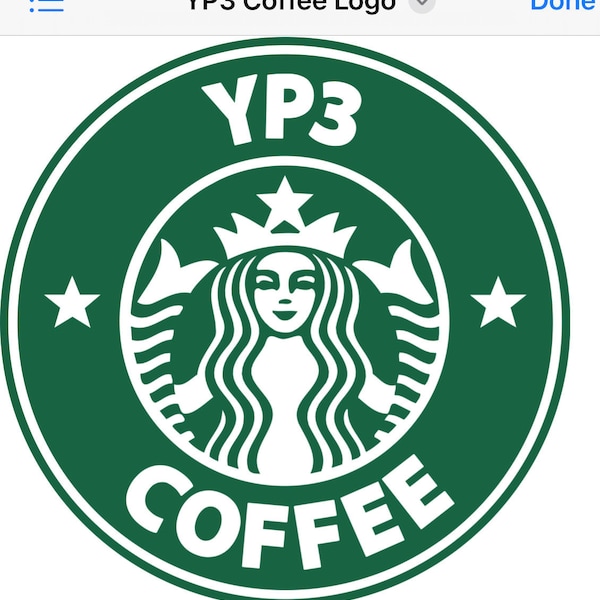 Custom Starbucks Logo | Presized Cold or Hot Cup or Other Sizing ...