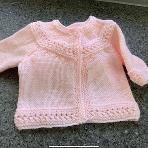 Knitting Pattern Baby Cardigan Double Knitting Yarn Baby Boy - Etsy UK