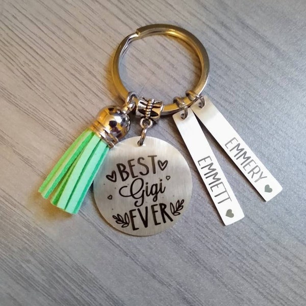 Gigi Gift Keychain Key Chain • BEST GIGI EVER • #1 Gigi • Gigi Gift ...