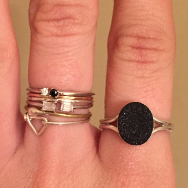 Unique Brass Stacking Ring(s), Bimetal Ring, Hippie Ring, Boho Rings ...