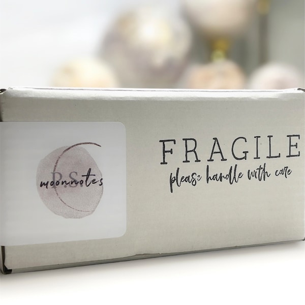 100 Pcs. Box Stickers, Shop Logo Label for Packaging, Wrapping Supply ...