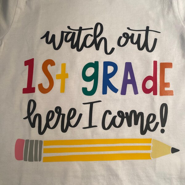 Prek SVG File, Watch Out Pre-k Here I Come Svg, First Day of School Svg ...