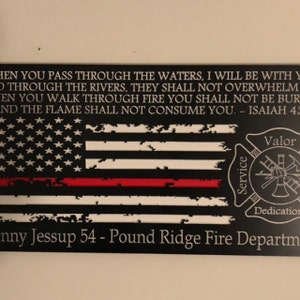 Fireman Personalized Sign Firefighter Gift Idea, Fireman Gift, Custom ...