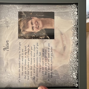 Personalised Remembrance Frame. in Memory Frame. Sympathy Gift ...
