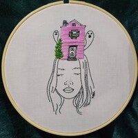 Embroidery Pattern, Modern Embroidery Pattern, Introvert PDF - Etsy Israel