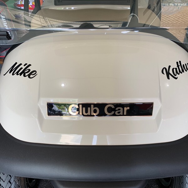 Custom Golf Cart Name Decal, Personalized Vinyl Sticker - Etsy
