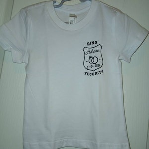 Ring Security Shirt, Ring Bearer Shirt, Wedding Shirt, Bridal Party ...