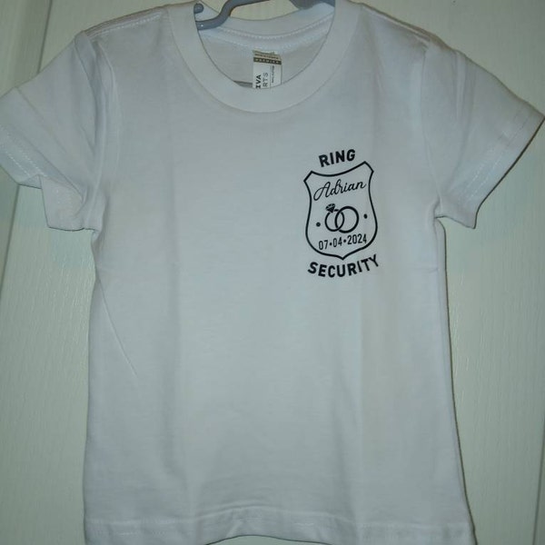 Ring Security Shirt, Ring Bearer Shirt, Wedding Shirt, Bridal Party ...