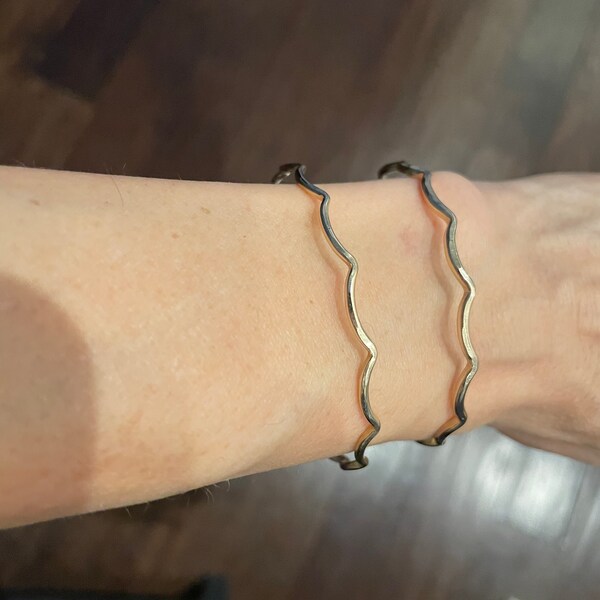 Merwave Bangle 12gauge (thicker) - Etsy