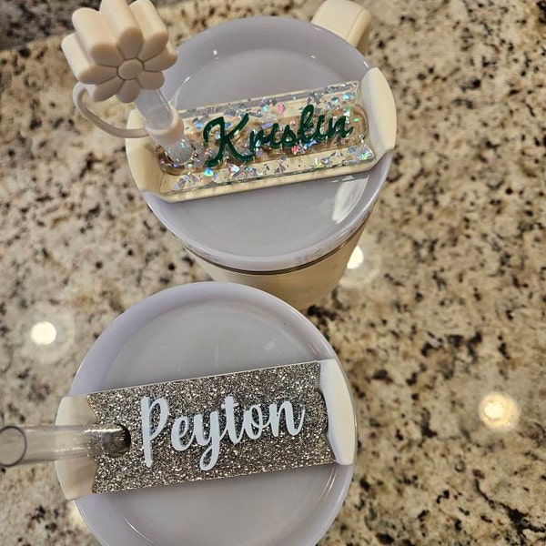Stanley Name Tag, 30 Oz 40 Oz, Name Plate, Lid Topper, Acrylic Name Tag ...
