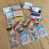 Miniature Memory Game for Fashion Dolls Bjd Dolls and Dollhouse Diorama ...