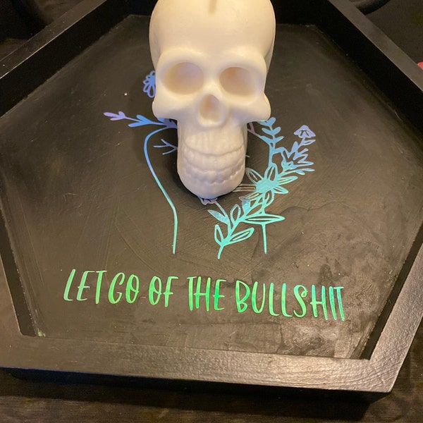 Handmade Ouija Board + Iridescent Glass Planchette | Sun and Moon ...