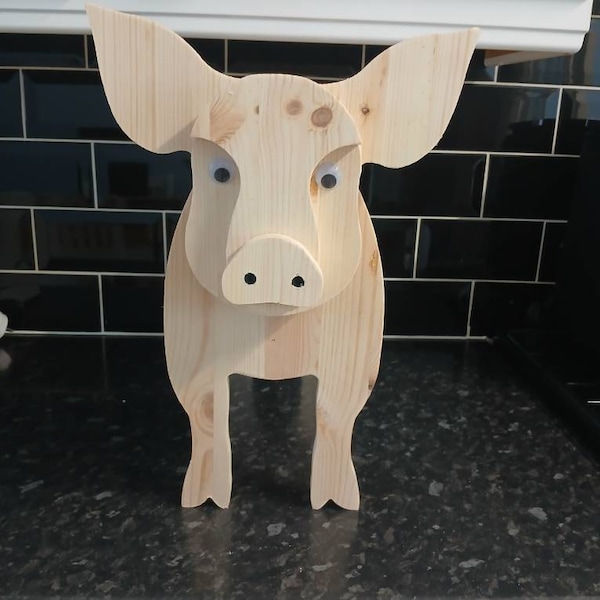 Scroll Saw Pattern, Pig Planter, Farm Animal, Garden Ornament, Planter ...