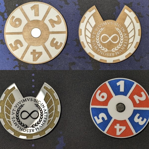 Magnetic Acrylic Round Counter Dial for SW Armada - Admiral Tater - Etsy