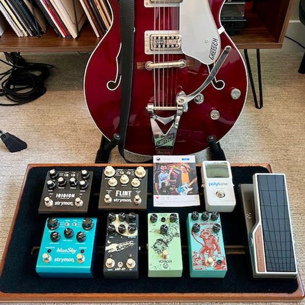 Ruach Foxy Lady Handmade Hardwood Pedal Board Pedalboard for Guitar ...