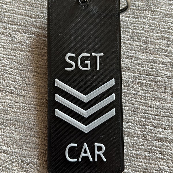 Personalised Police Officer Key Ring/bag Tag Gift With Silver Split ...