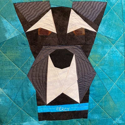 Schnauzer Quilt Pattern Dog Quilt Pattern PDF Digital Download 12 Inch ...