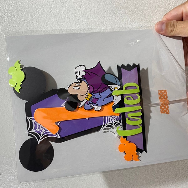 Mickey Inspired Vampire Cake Topper/mickey Vampire Theme/mickey Theme ...