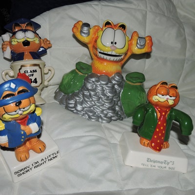 Rare GARFIELD Lot 10 Tshirt Plush Book Sets Figure - Etsy