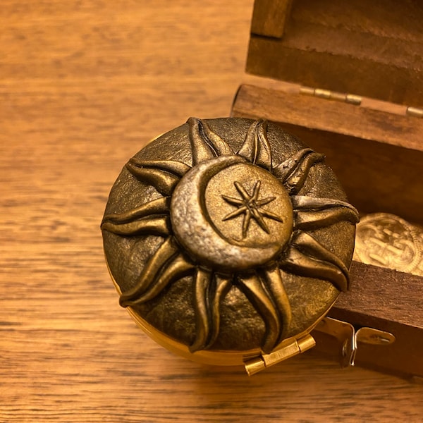 Moon Sun Star Ring Box Proposal Celestial Engagement Jewelry Box ...