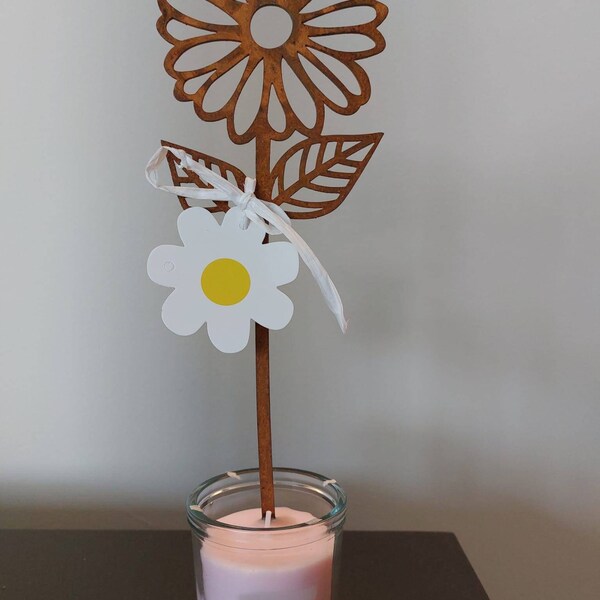 Daisy - Laser Cut Out Art Valentine Day Acrylic Wood Personalized ...