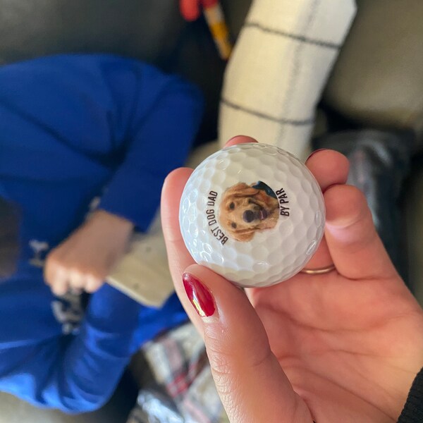 Custom Golf Balls | Custom Dog Gifts | Dog Lover Gifts | Best Dog Dad ...