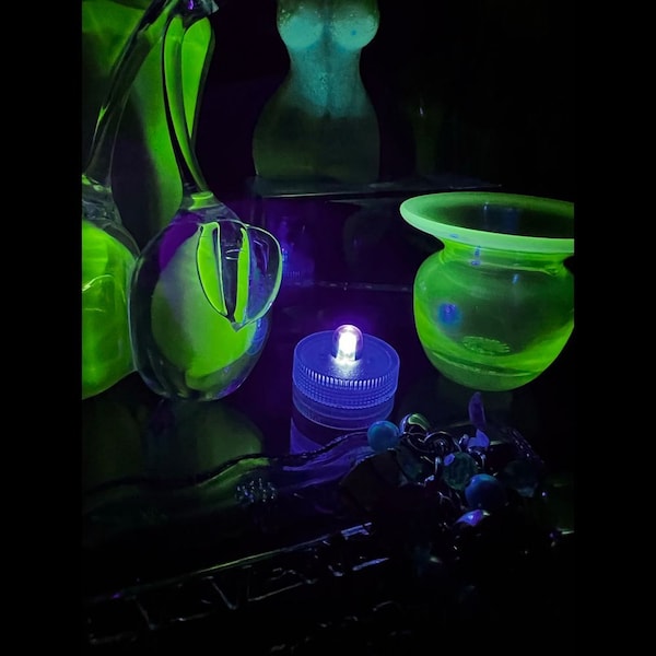 Blacklight UV LED Light Pod Single Color Blue Red Ultraviolet Portable ...