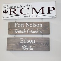 Police RCMP Love Wood Sign - Etsy Canada