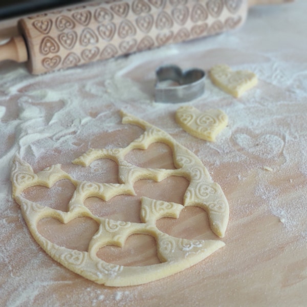 LICITAR (croatian Heart) - Embossing Rolling Pin for Cookies, Laser ...