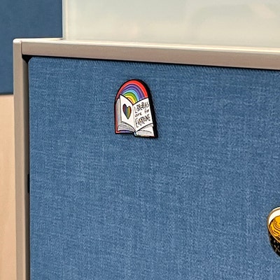 Libraries Are for Everyone Enamel Pin Librarian Pride - Etsy