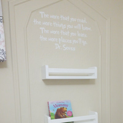 Dr. Seuss the More That You Read Vinyl Wall Decal - Etsy