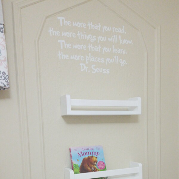 Dr. Seuss - the More That You Read - Vinyl Wall Decal - Etsy