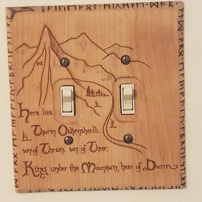 Lord of the Rings Light Switch Cover, LOTR, , One Ring Script, Hobbit ...