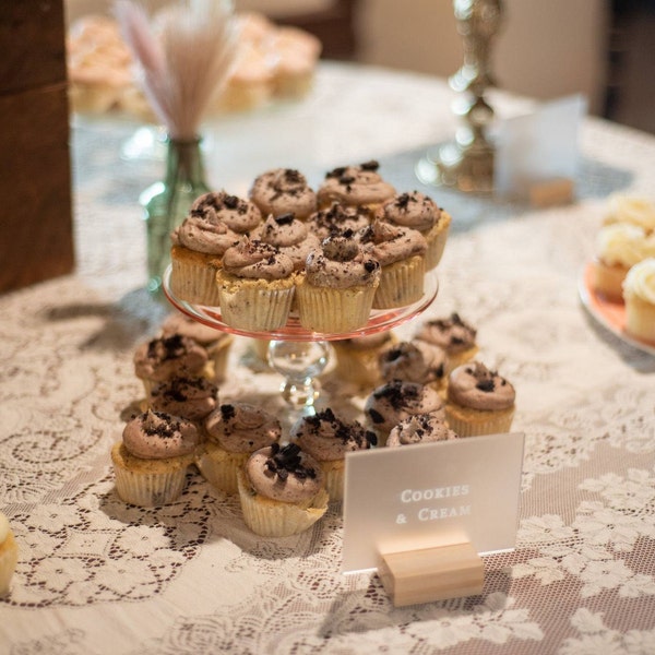 Food Name Signs, Food Tents, Buffet Labels, Food Tag Name Cards, Clear ...