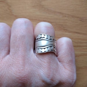 Adjustable Silver Stacking Knuckle Ring Chunky Long Tube Ring - Etsy