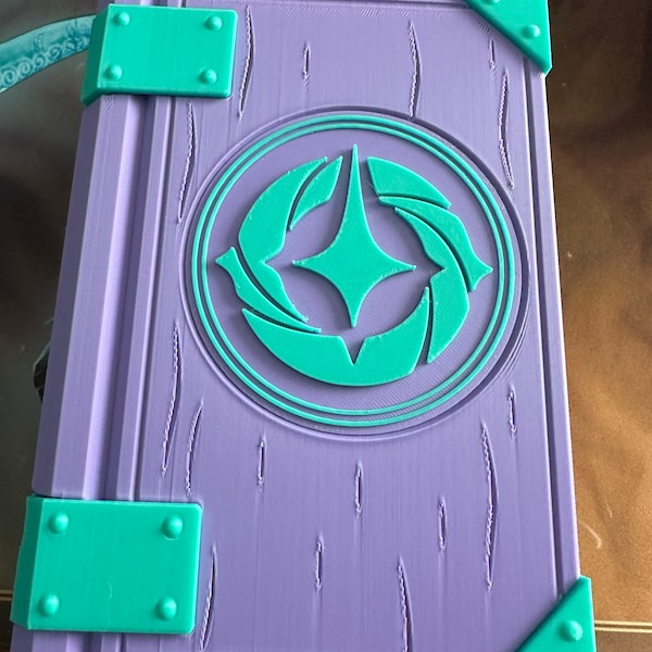 Lorcana Spell Book Deck Box W/accessory & Token Dice Inserts, Damage ...