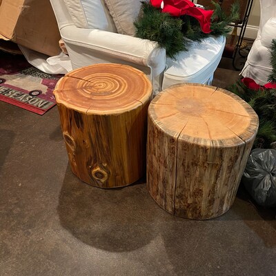 Cedar Stump Side/end Table - Etsy