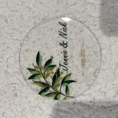 Plexiglass Coasters With Logo Barcode QR Code Spotify Code - Etsy