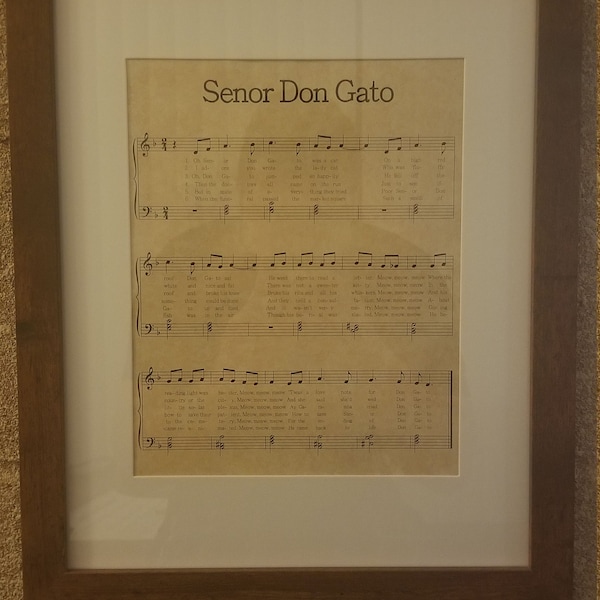 Printable Custom Music Sheet, Custom Song, Anniversary Gift, Birthday ...