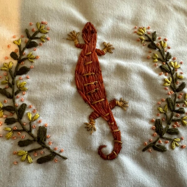Lazy Lizards PDF Embroidery Pattern, Instant Download, Hand Embroidery ...