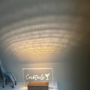 Personalised LED Name Sign. Custom Engraved Light up Name - Etsy UK