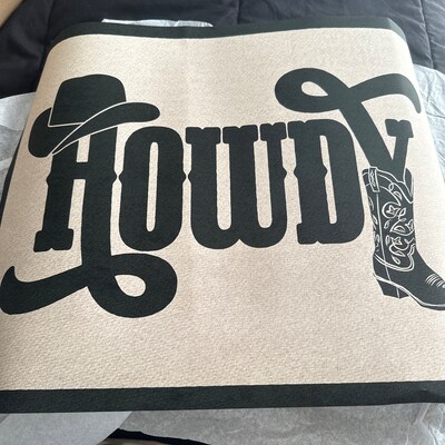 Howdy Poster Gift for Home, Bold Western Typography Wall Art ...