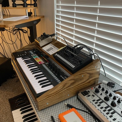 Arturia Keystep Desktop Synth Stand. Wooden Rack for Keystep - Etsy