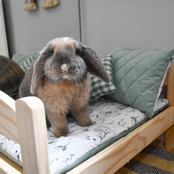 Bunny Bedding, Rabbit Mattress Pad, Bedding Set for Bunny Cat, Bedding ...