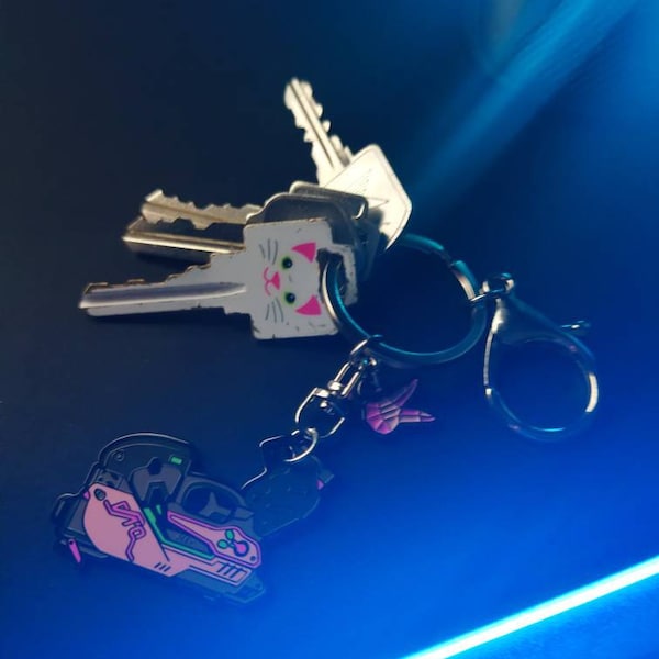 D.va Light Gun Keychain - Overwatch Dva Pistol Keychain - Dva Metal Key ...
